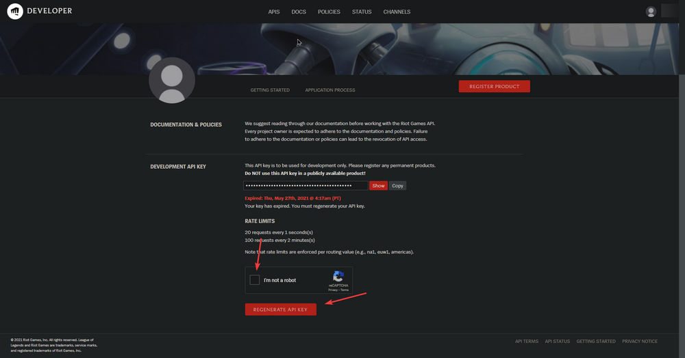 How to regenerate your API key How to regenerate your API key